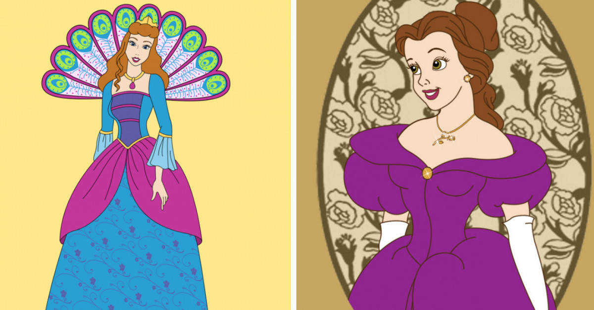 Artist's Unique Style Creates Interesting Changes To Classic Disney ...