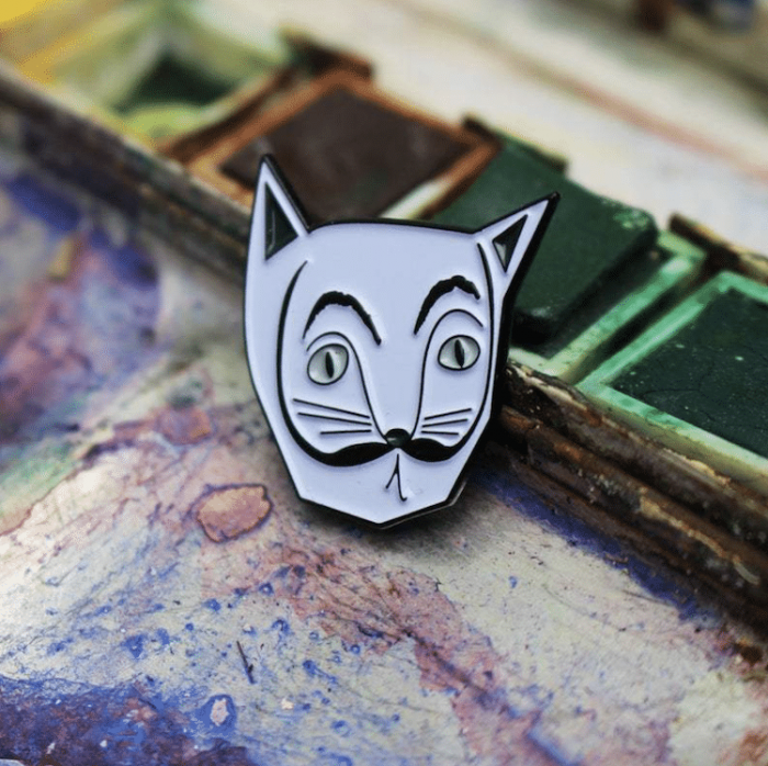 Artist Transforms Famous Artists Into Adorable Cat-Themed Enamel Pins