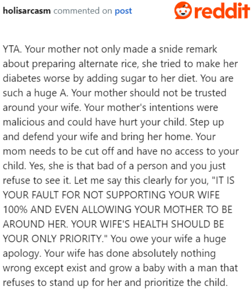 Online Community Criticizes Husband In Denial About Mother Sabotaging online-community-criticizes-husband-in-denial-about-mother-sabotaging