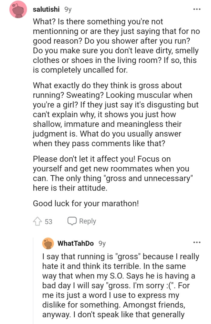 Lady Runner Calls Out Her Roommates For Judging Her Training Negatively ...