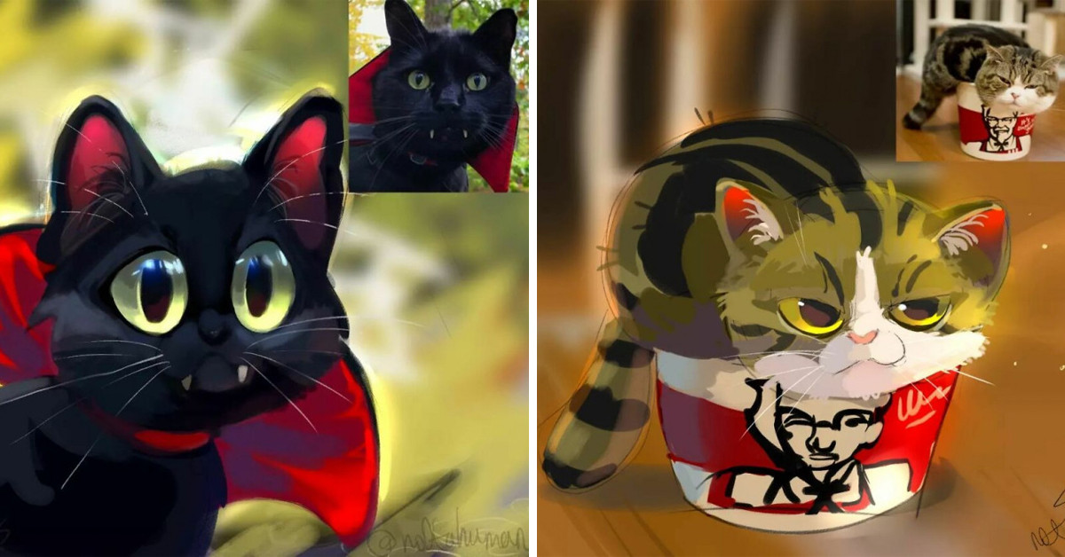 31 Of The Most Adorable Cartoon-Like Animal Illustrations You'll Ever ...