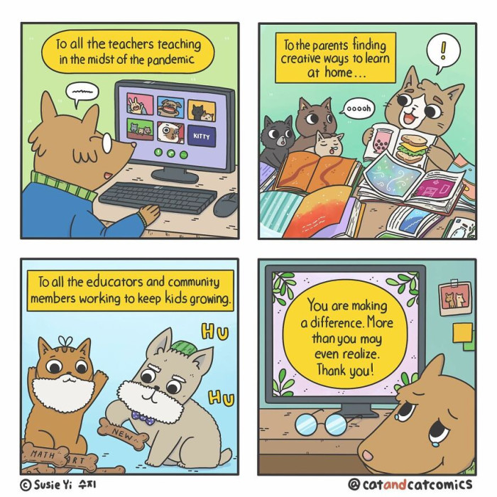 30 Wholesome Comics Showing The Funny Realities of Living With A Cat, As Illustrated By An ...