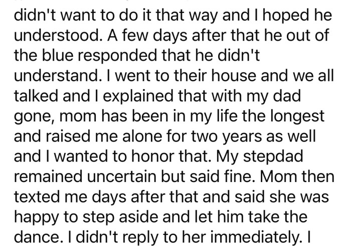Bride To Be Snaps At Her Stepdad After Insisting On Having The Fatherdaughter Dance With Him