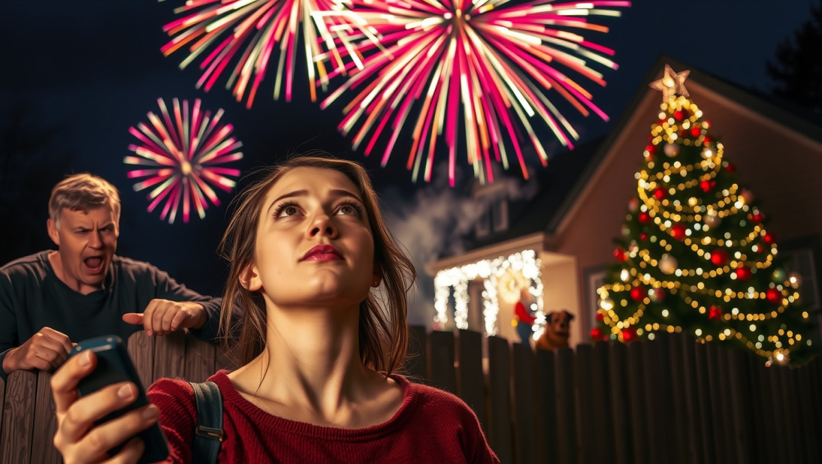 Neighbor upset over Christmas fireworks: AITA for not consulting him?