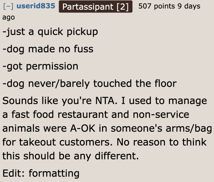 Pet Owner Allowed By The Staff To Bring Their Dog To A Pharmacy Got Odd ...